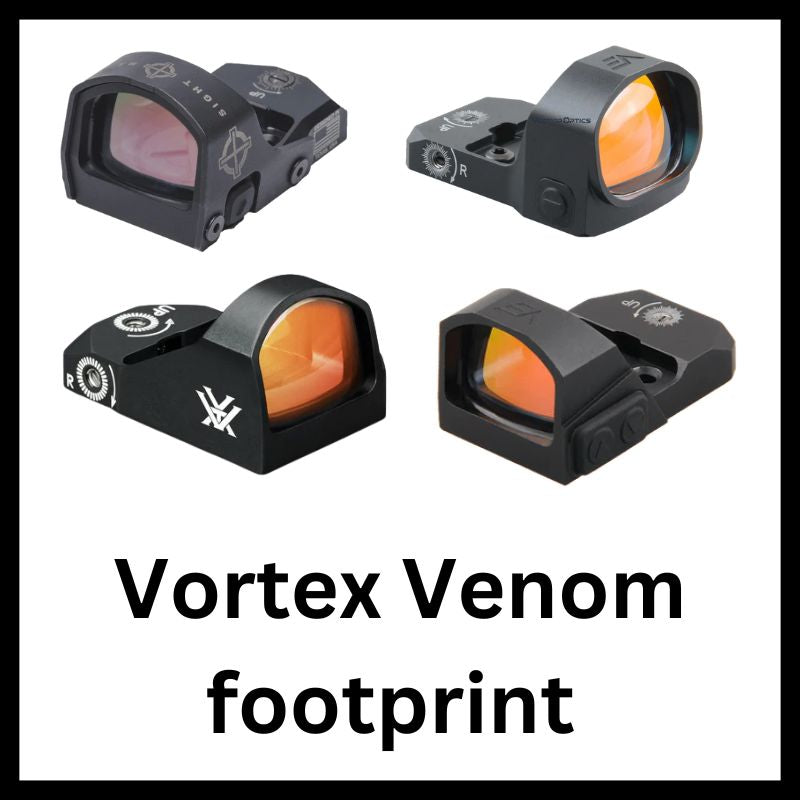 Leuchtpunktvisiere mit Vortex Venom Fußabdruck – Optics Spot